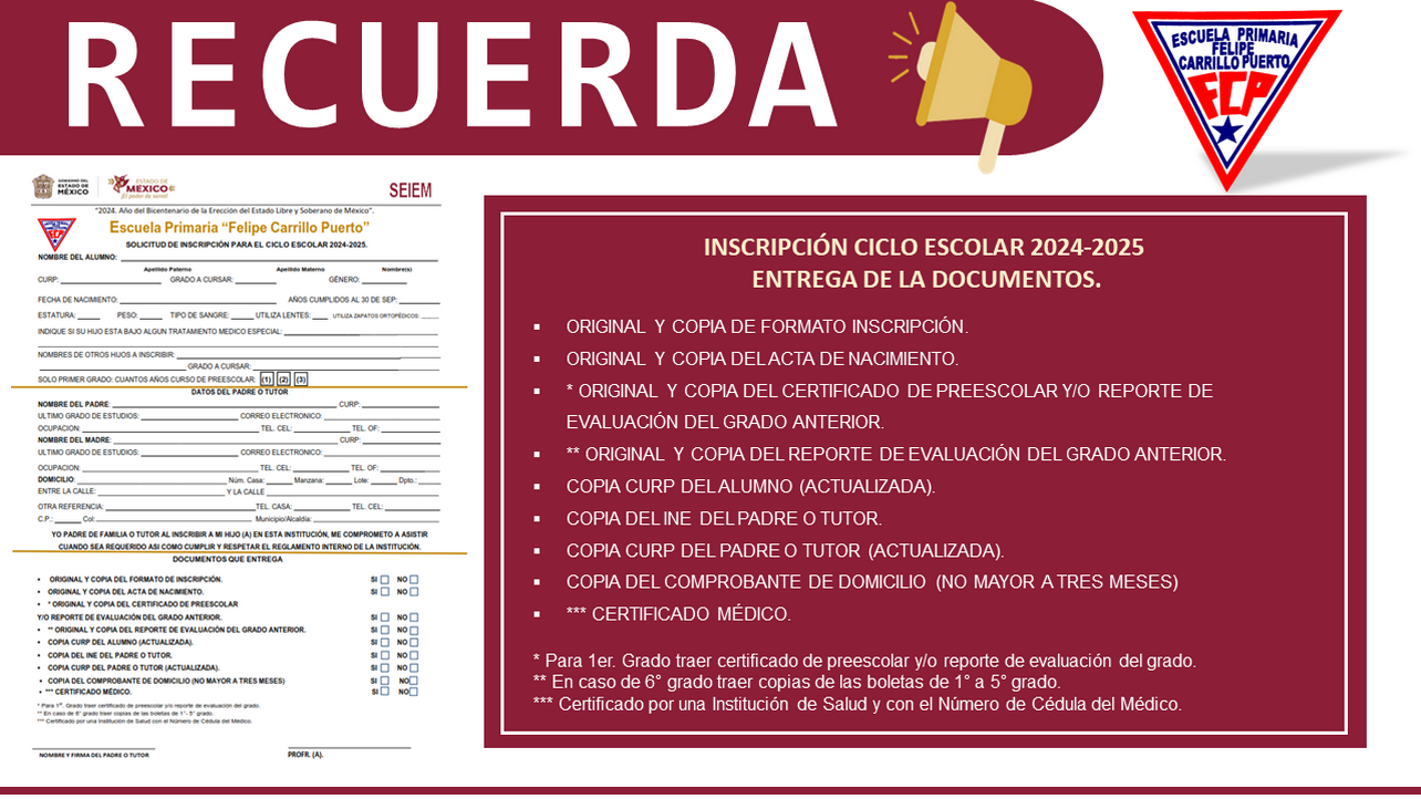 INSCRIPCIONES 2024-2025 - EFCP